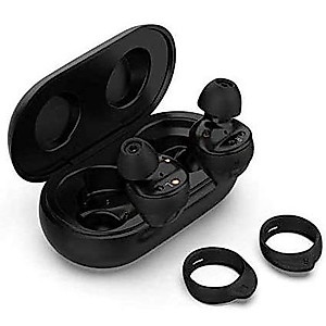 ALXCD Eartips Kit Replacement for Galaxy Buds+ Plus Headphone, S/M/L 3 Pairs Earhooks, S/M/L 3 Pairs Silicone Ear Tips, Compatible with Galaxy Buds+ Plus SM-R175, New Black 6+6
