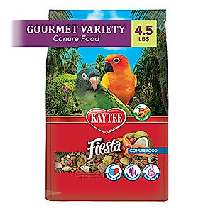 Kaytee Fiesta Conure Pet Bird Food, 4.5 Pound