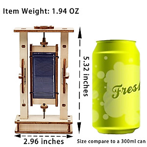 STEM Solar Engine Motor Science Model Building Kit Physical Experiment Magnetic Mendocino Educational Hobby Toy for Kids & Adults Including Solar Panels with Soldered Coils,Strong Magnets and More