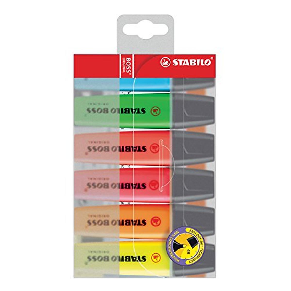 Stabilo Boss Original Highlighters 1x6 Boss Originals + 1x6 Boss Original Pastels