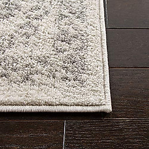 SAFAVIEH Adirondack Collection 8' x 10' Ivory / Silver ADR109C Oriental Distressed Non-Shedding Living Room Bedroom Dining Home Office Area Rug