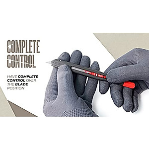 VViViD Best Damn Knife - Heavy Duty Precise Utility Blade, Sturdy Safety Lock, and 10 Replacement Blades