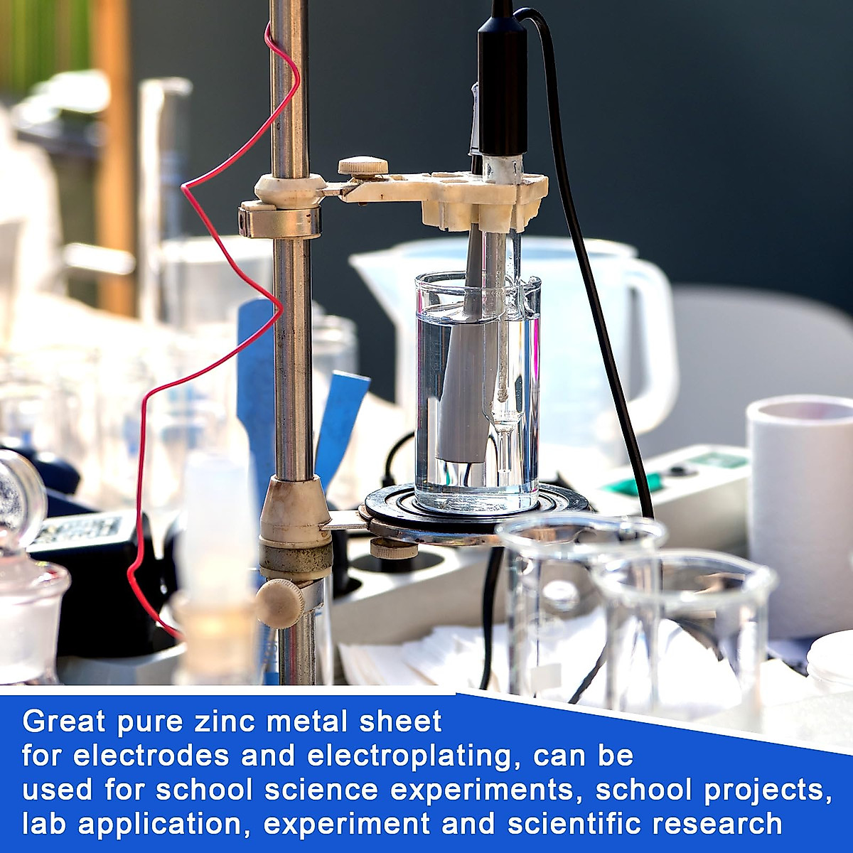 Yaocom 10 Pcs Pure Zinc Anode Sheet (99.995% Pure) for Zinc Plating and Zinc Electroplating, Zinc Electrode Strip 0.04' 'x 1'' x 6'' / 1mm x 25mm x 150mm