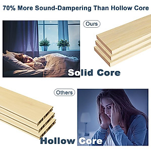 French Interior Door 48" x 80" (Double 24" x 80") 5 Lites Tempered Frosted Glass Door Panels, Pantry Door Slab Closet Door Easy Assembly - Without Hardware Kit