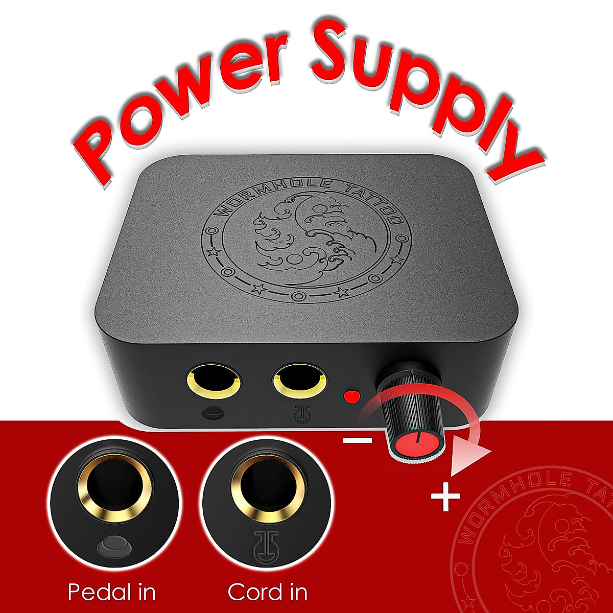 Wormhole Tattoo Complete Tattoo Kit for Beginners Tattoo Power Supply Kit 1 Pro Tattoo Machine Machine 10 Tattoo Needles Foot Pedal Grips Tips TK124