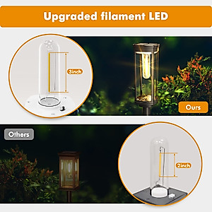 COXSENI Solar Pathway Lights Outdoor 6 Pack, Bright Solar Path Light Outside Waterproof, Solar Garden Decorative Solar Powered Landscape Lights for Walkway Driveway Lawn Patio Sidewalk Yard Decor