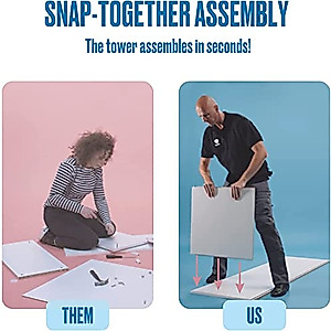 MC Modular Closets Closet Shelves Tower With Hanging Kit - Built In Organizer System Corner Organizers And Storage Shelves Shelving Expands From 52'' 120'' (EXTW-AS-25.5) (Shelves and Drawers), White