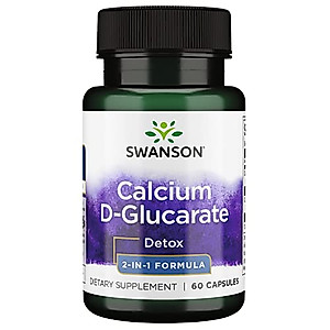 Swanson Calcium D-Glucarate 250 Milligrams 60 Capsules