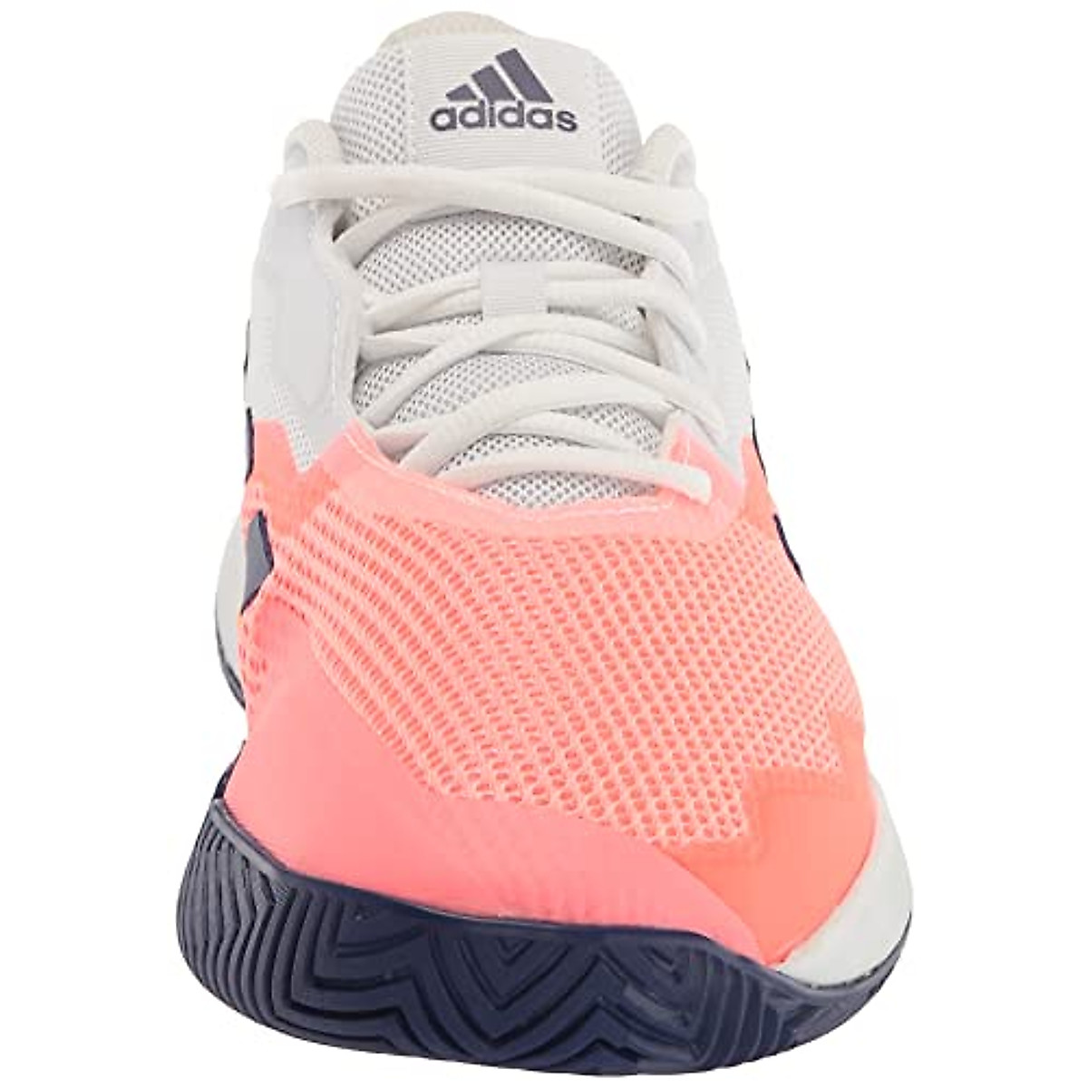 adidas Women's Courtjam Control Tennis Shoe, Acid Red/Legacy Indigo/Turbo, 9.5