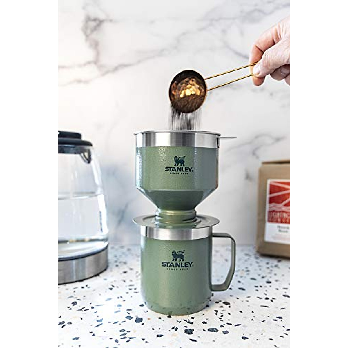 Stanley 10-09383-001 The Perfect-Brew Pour Over Hammertone ,0.35 liters, Green NA