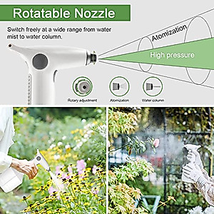 Electric Spray Bottle, LAWNFUL Plant Spray 0.26 Gallon with Adjustable Nozzle for Garden, Indoor and Outdoor Plant, Also Works as Automatic Sprayer Mister