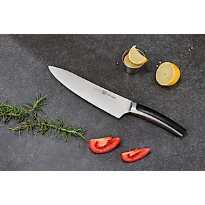 Hanmaster Chef Knife, 8-inch German Steel Sharp Chefs Knife with Non-slip Handle, Ideal Comfortable Grip Kitchen Knife for Home and Restaurants.