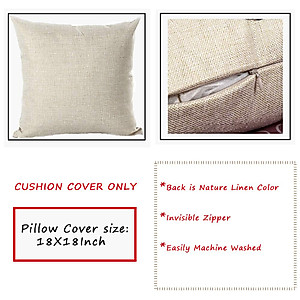 Hopyeer 4Pcs Rustic Romantic Outdoor Floral Decor Throw Pillow Covers Hydrangea Flowers Bird Nest Bottle Dragonflies Butterflies Cotton Linen Pillowcase Home Sofa Cushion Cover 18"x18"(RR-Floral)