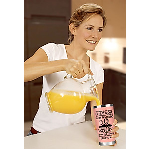 Mothers Day Gifts for Mom from Daughter, Son, Kids - Great Presents Mom Birthday Gifts for New Mom - Tumbler 20oz, Pink