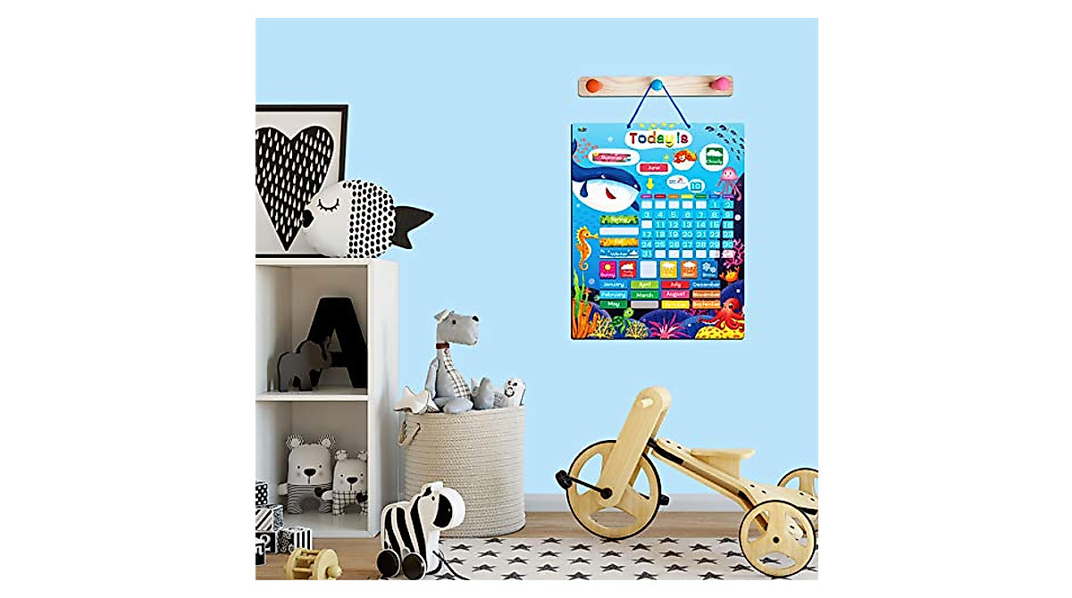Magnetic Learning Calendar for Kids - Fun Educational Tool