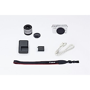 Canon EOS M10 Mirrorless Camera Kit with EF-M 15-45mm Image Stabilization STM Lens Kit (White)