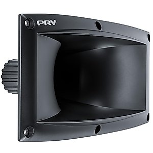 PRV AUDIO WG23-25 1 Inch Exit Waveguide for Wide Horizontal Dispersion - Black Color - 100° x 40° Nominal Coverage (Single)