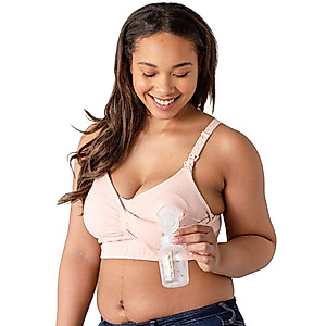 Kindred Bravely 2-Pack Hands Free Pumping Bra Bundle (Pink and Black, Medium-Busty)