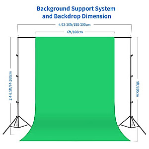 NEEWER Photography Lighting kit with Backdrops, 8.5ftx10ft Backdrop Stand, 800W Equivalent 5500K Umbrella Softbox Continuous Lighting, Photo Studio Equipment for Portrait Product Photo Shoot