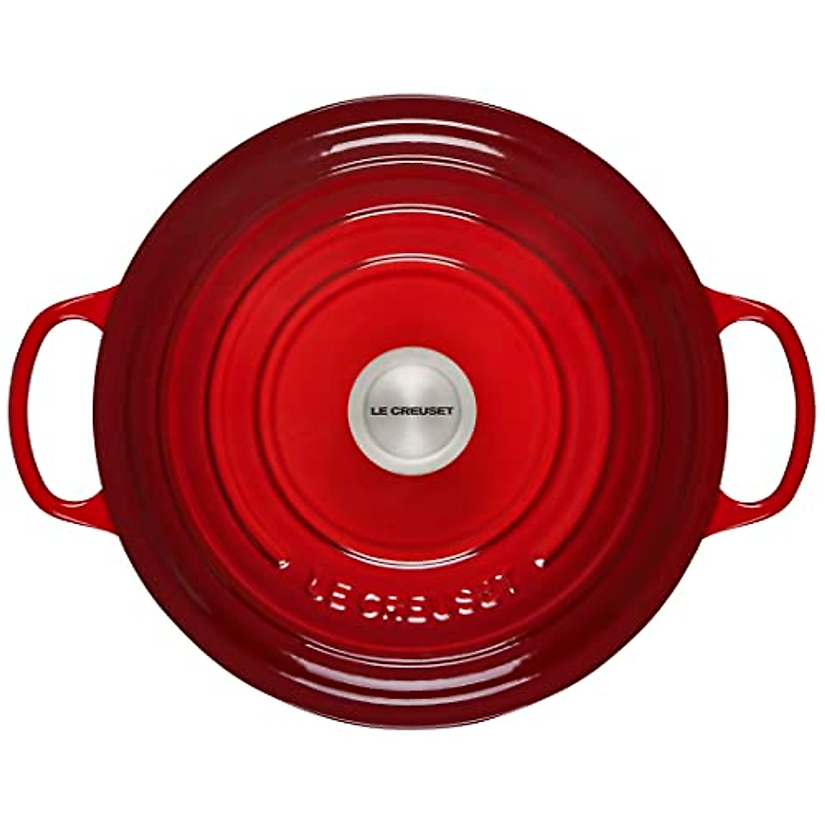 Le Creuset Enameled Cast Iron Signature Round Dutch Oven, 7.25 qt., Cerise