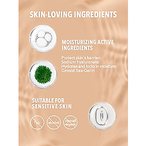 SHEGLAM Hydrating Cream Full Coverage Foundation Balm Long Lasting Concealer Face Foundation for Dry Skin - Shell