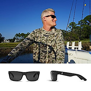 Zeal Optics Essential | Plant-Based Polarized Sunglasses for Men & Women - Matte Black/Polarized Dark Grey Lens