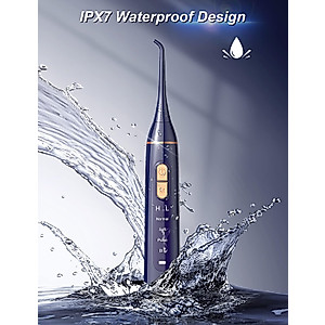 Water Flosser and Electric Toothbrush Combo, [2 in 1] Cordless Water Dental Pick Toothbrush with 4 Modes, 2 Brush Heads and 2 Water Jet Tips Water Dental Flosser Toothbrush Combo for Home Travel