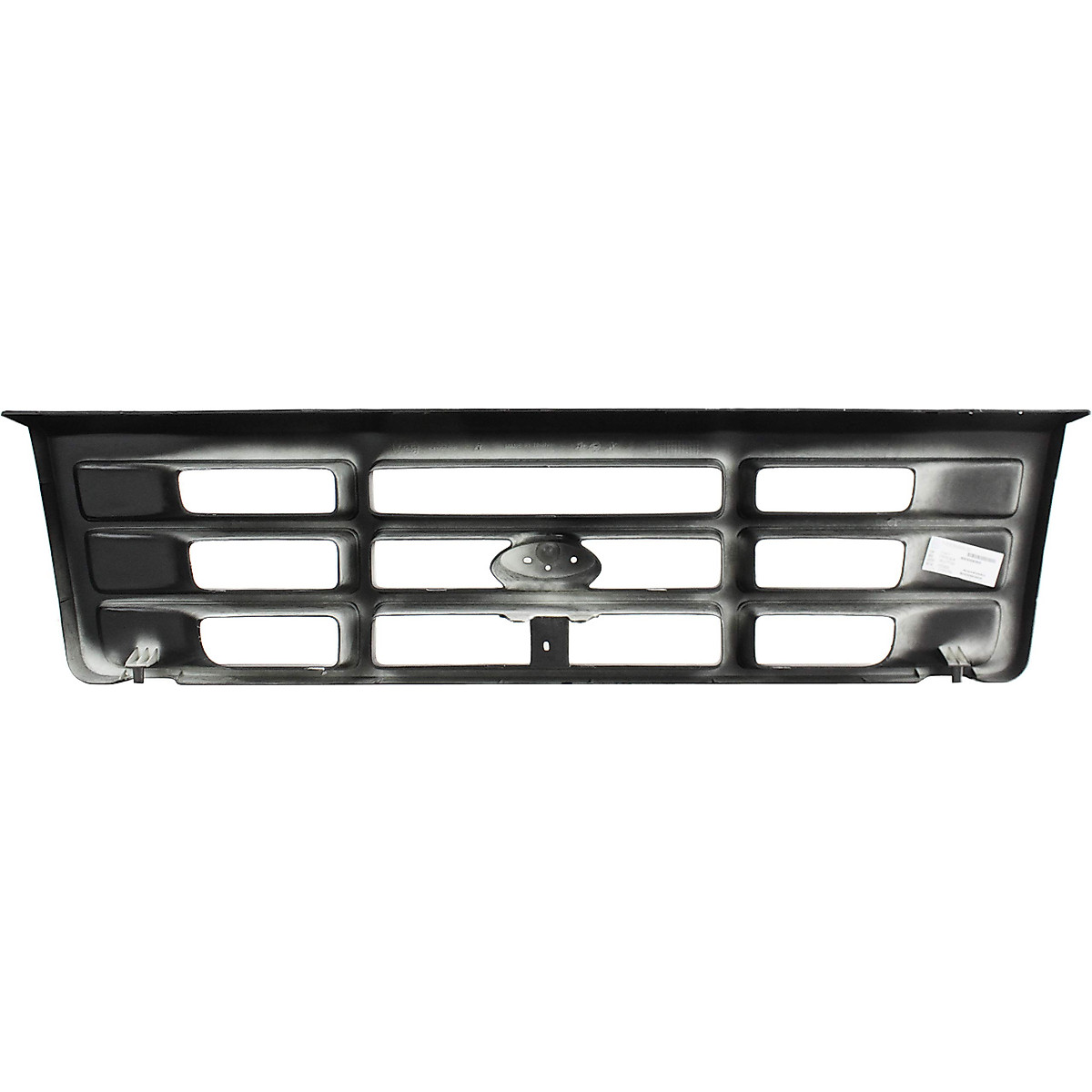 Evan Fischer Grille Assembly Compatible With 1992-1996 Ford Bronco, Fits 1992-1996 Ford F-150 Painted Black Shell and Insert Plastic Grille