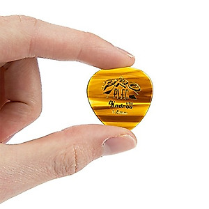 D'Andrea PRO-385 Pro Plec 1.5mm Guitar Pick with Shell Finish (12 Piece, Large Round)