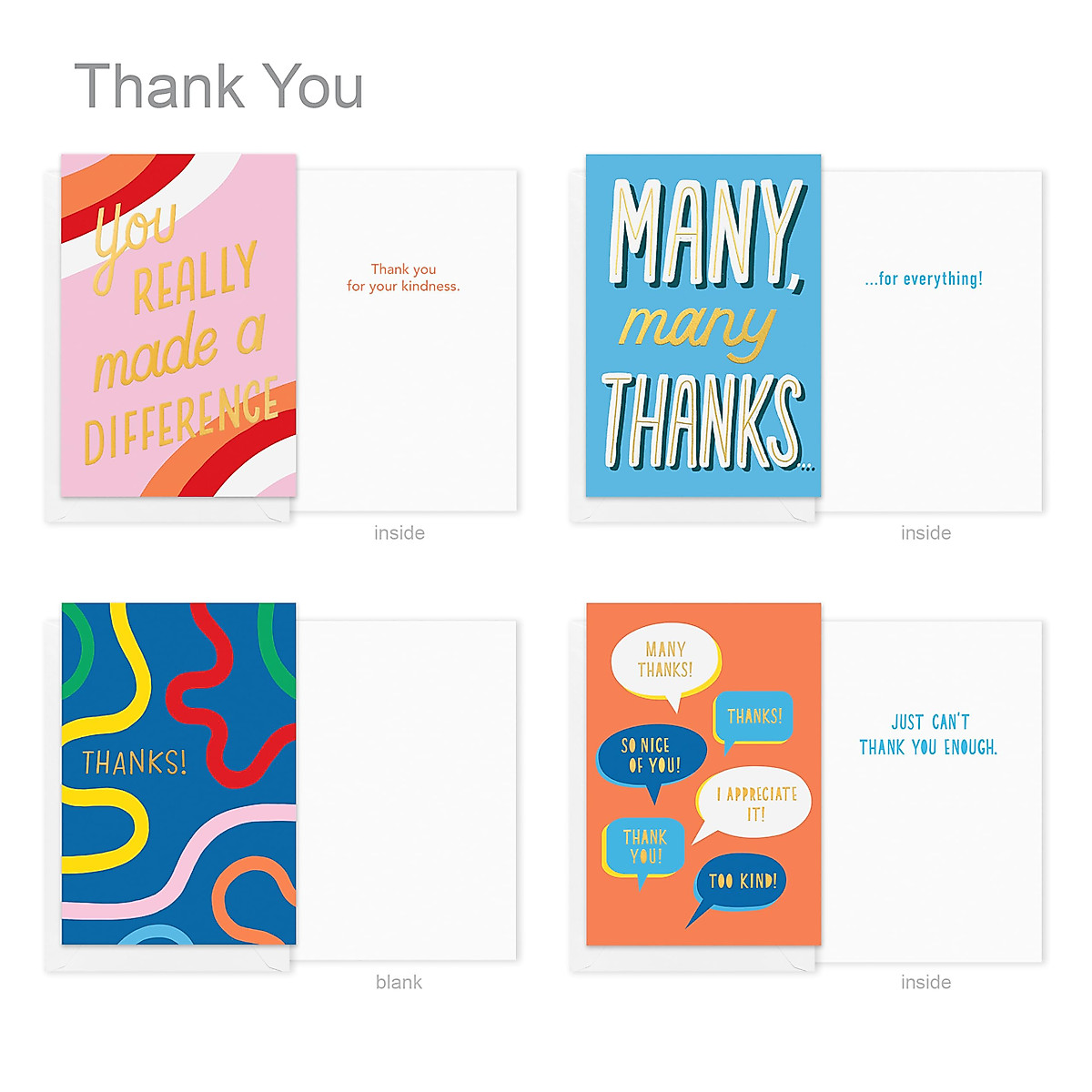 American Greetings Deluxe Boxed Thank You Card Assortment (15-Count)
