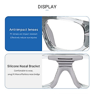 SooGree Sports Glasses,Protective Eyewear Running Glasses,Basketball Football Glasses Shock Absorption with Removable Straps and Temples