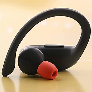 ALXCD Ear Tips Compatible with Beats Powerbeats Pro Headphone, 8 Pairs S/M/L/D 4 Sizes Soft Silicone Earbud Tips Replacement Eartips, Compatible with Powerbeats Pro, 8 Pairs Lava Red