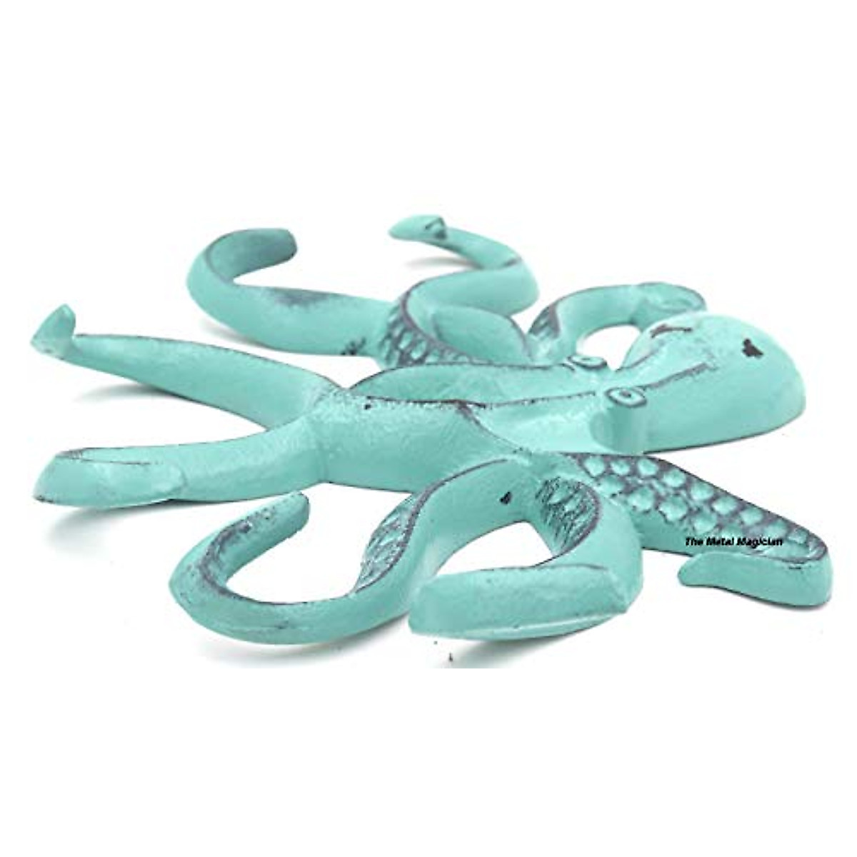 Swimming Octopus Key Hook Antique Look/Distress Green/Vintage Hook/Sea Theme Hook/Coastal Hook and Swimming Octopus Key Hook Antique Look/Distress White/Vintage Hook/Sea Theme Hook/Coastal Hook