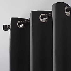 Sun Zero Cyrus Thermal 100% Blackout Grommet Curtain Single Panel