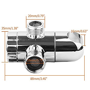 Meccion 3-Way Diverter Valve (Sliver)