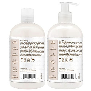 SheaMoisture 100% Virgin Coconut Oil Daily Hydration Shampoo & Conditioner | 13 fl. oz. Each
