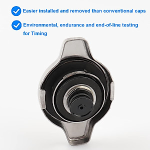 Radiator Cap, Replace 16401-20353 1640120353 Compatible with Toyota Lexus - 4Runner, Camry, Celica, Corolla, Highlander, Matrix, Prius, Sequoia, Solara, T100, Tundra, GS300, RX330, RX400h, SC300, More