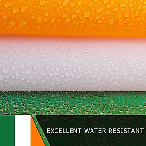 POZOY Deluxe 3x5 ft Irish Flag for Outside, Double Sided Ireland Flags Longest Lasting, Heavy Duty Nylon, Sewn Stripes, Brass Grommets Perfect for Outdoors!