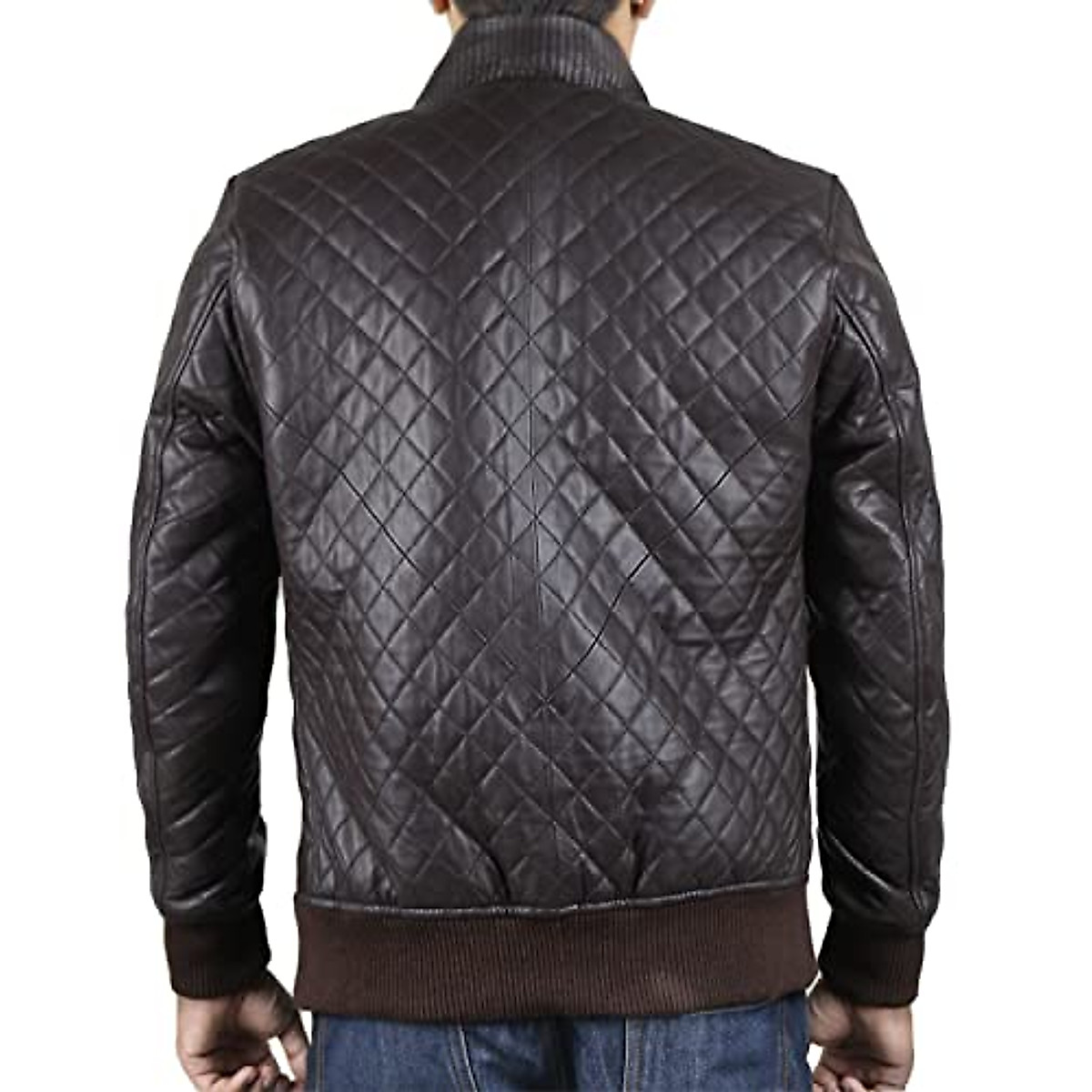 Laverapelle Men's Genuine Lambskin Leather Jacket (Brown, Extra Small, polyester Lining) - 1801006