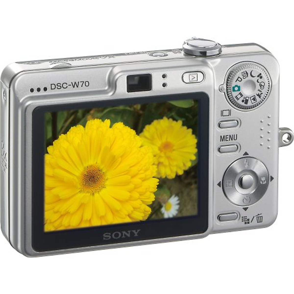 Sony Cybershot DSCW70 7.2MP Digital Camera with 3x Optical Zoom