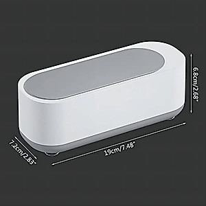 MAAYKOM Ultrasonic Jewelry Cleaner-250 ML Portable Professional Ultrasonic Clean Pod for Cleaning Jewelry Glasses Watches Shaver Head
