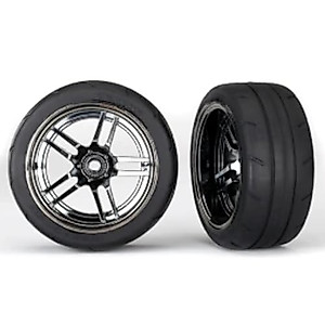 Traxxas Tires And Wheels Assembled ( 1.9' Response Tires) (Extra Wide, Rear) (2)