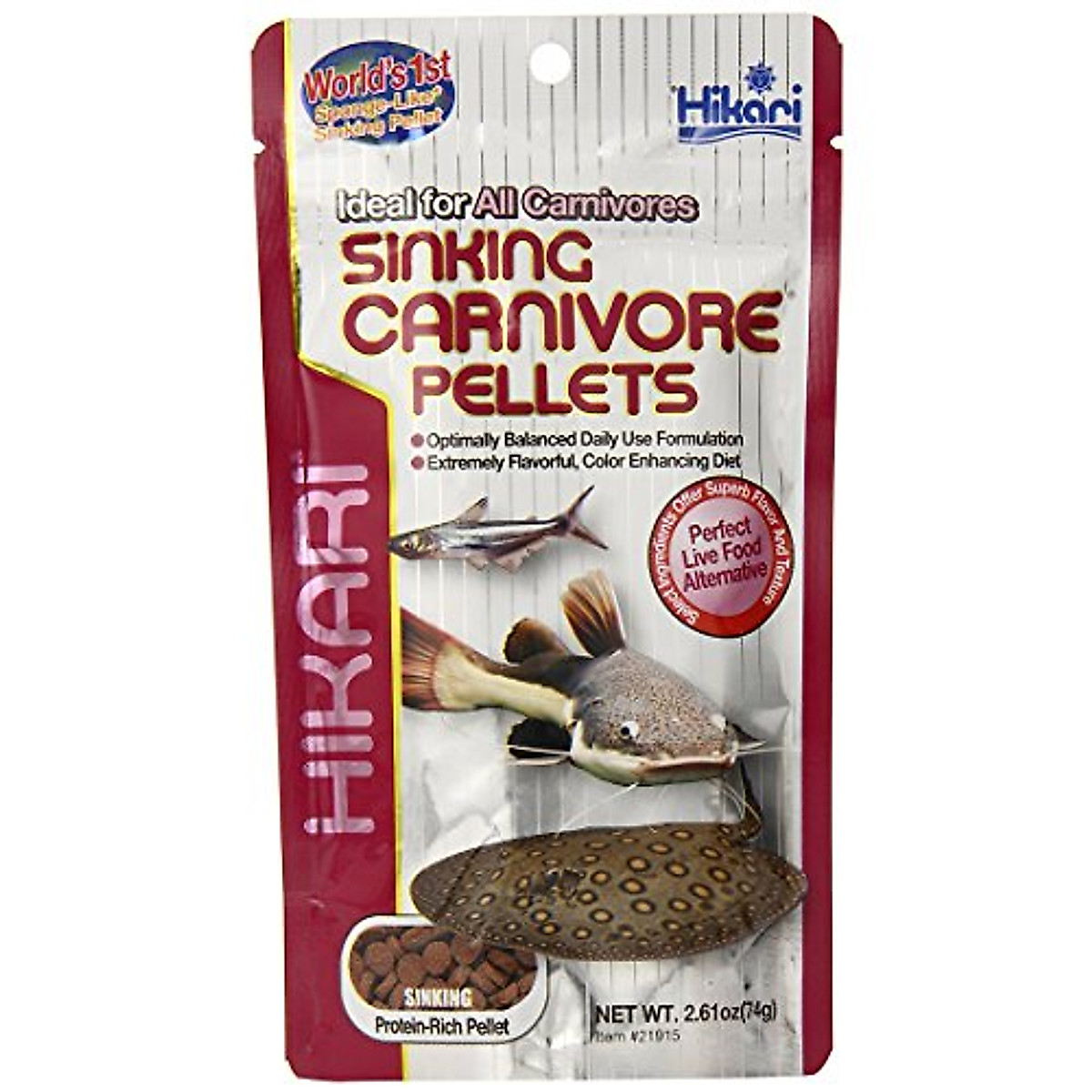 Hikari Sinking Carnivore Pellets for Pets, 2.61-Ounce 2 pack by HIKARI