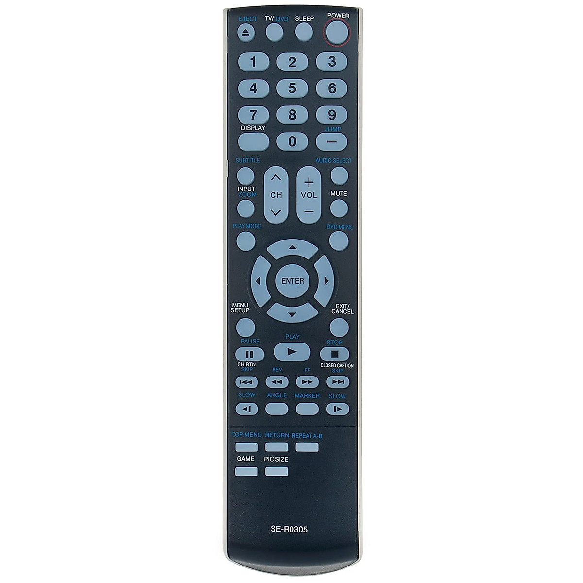 SE-R0305 Replace Remote Control fit for Toshiba TV DVD Combo Remote SER0305 19CV100U 15CV100U 15CV101U 22CV100U 26CV100U 32CV100U 19CV100C