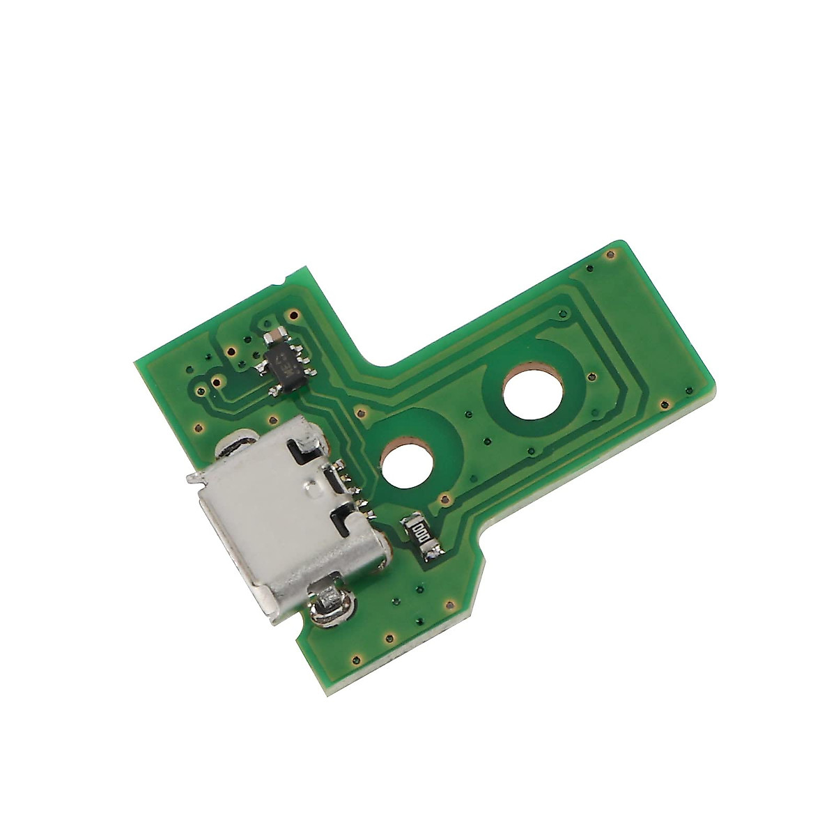 4pcs JDS-030 Interface Board Replacement Charging Port Assembly Compatible with PS4 Repair Part Micro USB Adaptor Charger Socket Board Connector Module