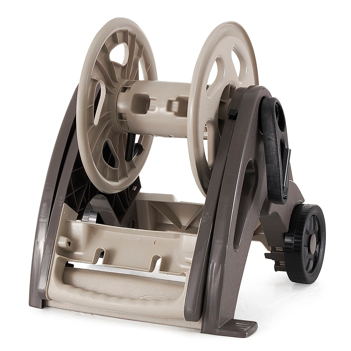 Suncast 175 ft. Hosemobile Garden Hose Reel Cart with 6" Wheels, Bronze/Taupe