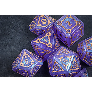 3DEGOS Jumbo Demon Queen DND Dice Set for Dungeons and Dragons Gifts, D&D, D and D, Pathfinder, Accessories, D20, Polyhedral, Resin Dice, Metal, Dice Tray, Tower, Bag, Box