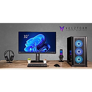 Velztorm Rivex CTO Gaming Desktop (Intel i9-12900K 16-Core, GeForce RTX 3080 10GB, 64GB DDR5 4800MHz, 2TB PCIe SSD + 6TB HDD, RGB Fans, 240 mm AIO, 1000W PSU, WiFi 6, BT 5.2, Win 10 Pro)