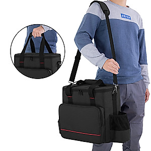 samdew Portable Heater Carry Bag Compatible with Mr. Heater MH9BX, Buddy Propane Heater Carrying Case with Pockets and Handles, Black, Bag Only