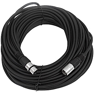 Seismic Audio - SAXLX-100-8 Pack of 100' Black XLR Male to XLR Female Microphone Cables - Balanced - 100 Foot Patch Cords